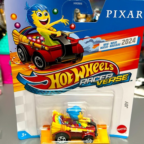 Mattel Pixar | Toys | Pixar Hot Wheels Racer Verse Inside Out Joy ...